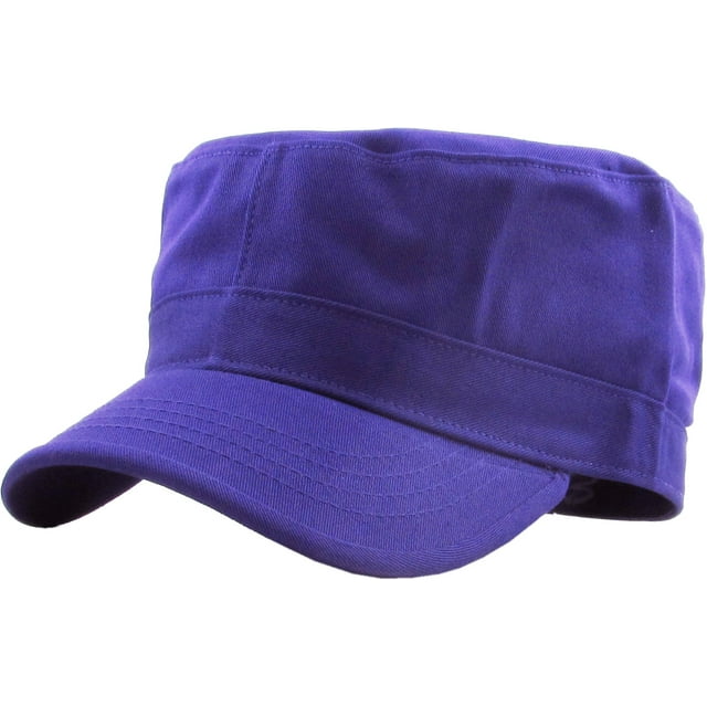 Cadet Army Military Fitted Botton Cap Basic Everyday Castro Radar Hat ...