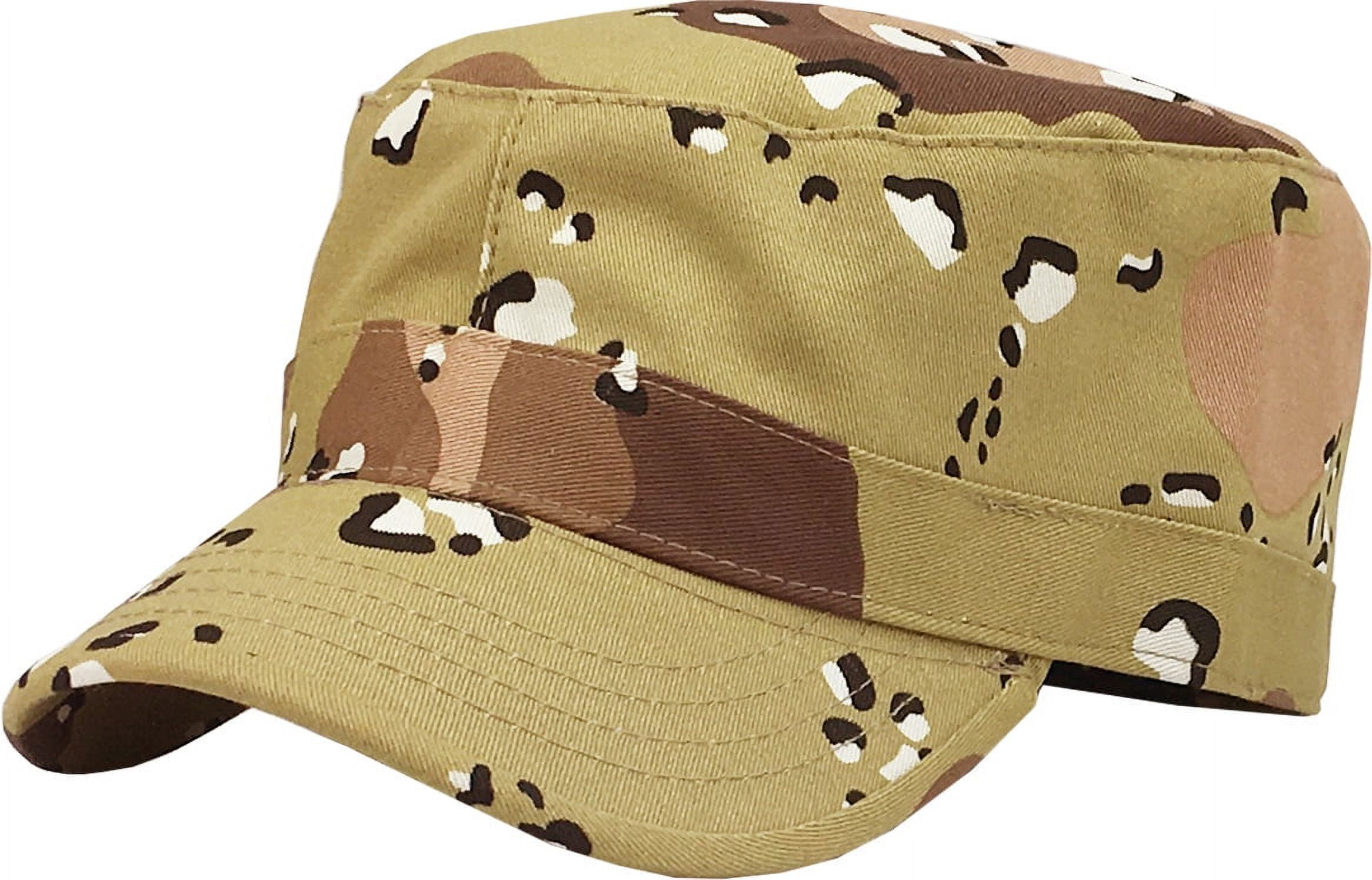 Cadet Army Military Fitted Botton Cap Basic Everyday Castro Radar Hat ...