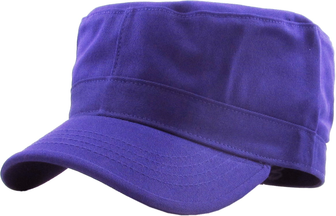 Cadet Army Military Fitted Botton Cap Basic Everyday Castro Radar Hat ...