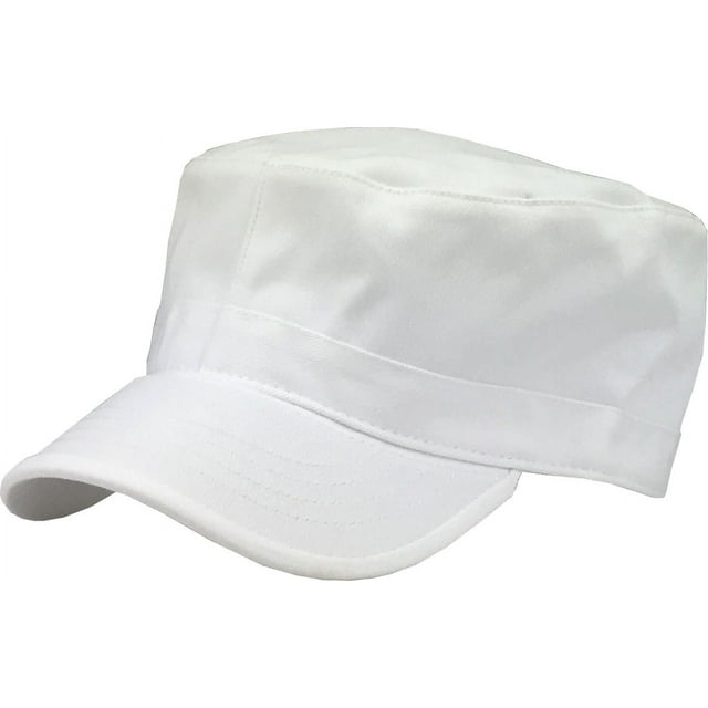 Cadet Army Military Fitted Botton Cap Basic Everyday Castro Radar Hat ...