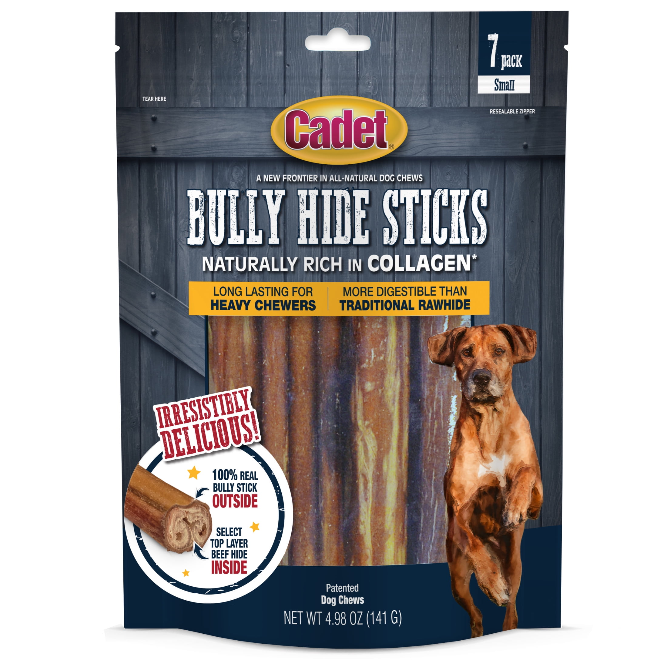 Cadet Bully Hide Sticks Dog Treats for Small Dogs, Natural Dog Chew ...