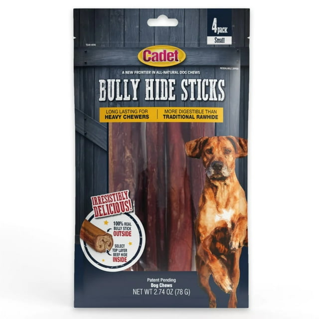 Cadet Bully Hide Sticks All-Natural Dog Chews - Walmart.com
