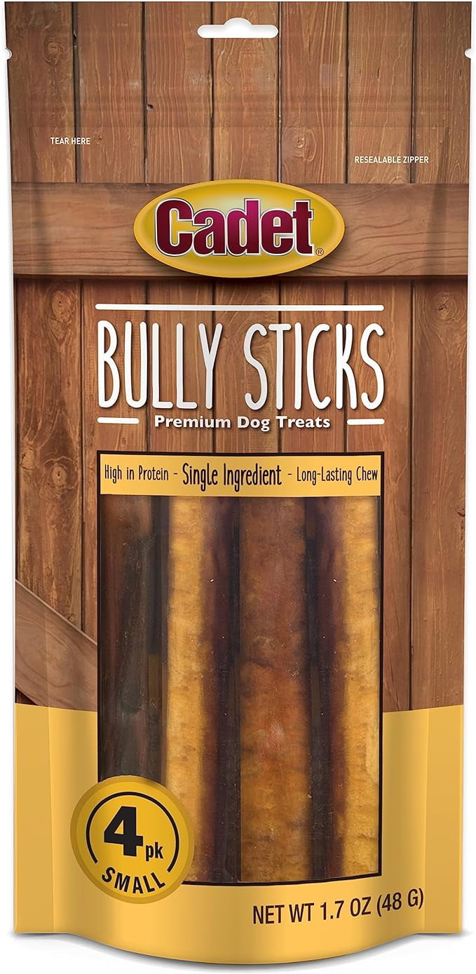 Cadet Bully Sticks for Small, Medium and Large Dogs – All-Natural Beef ...