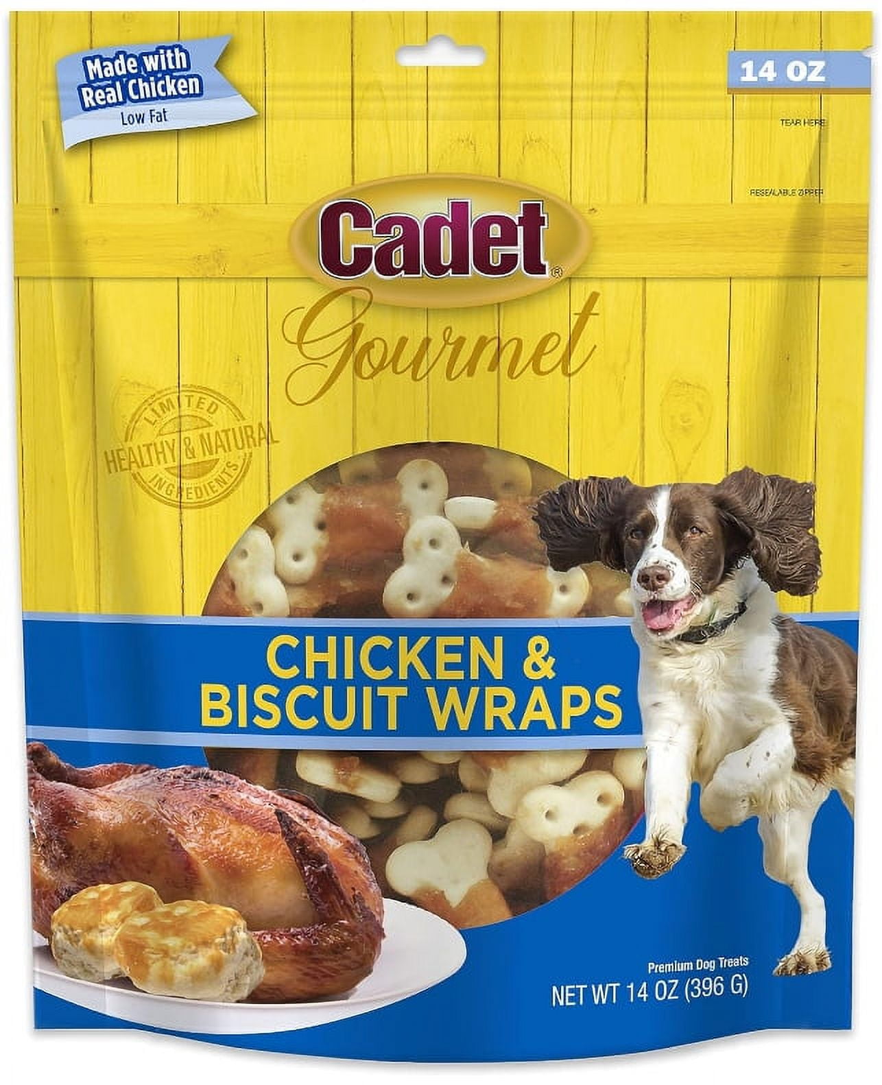 Cadet Gourmet Chicken and Biscuit Wraps [Dog Natural Treats, New Dog ...