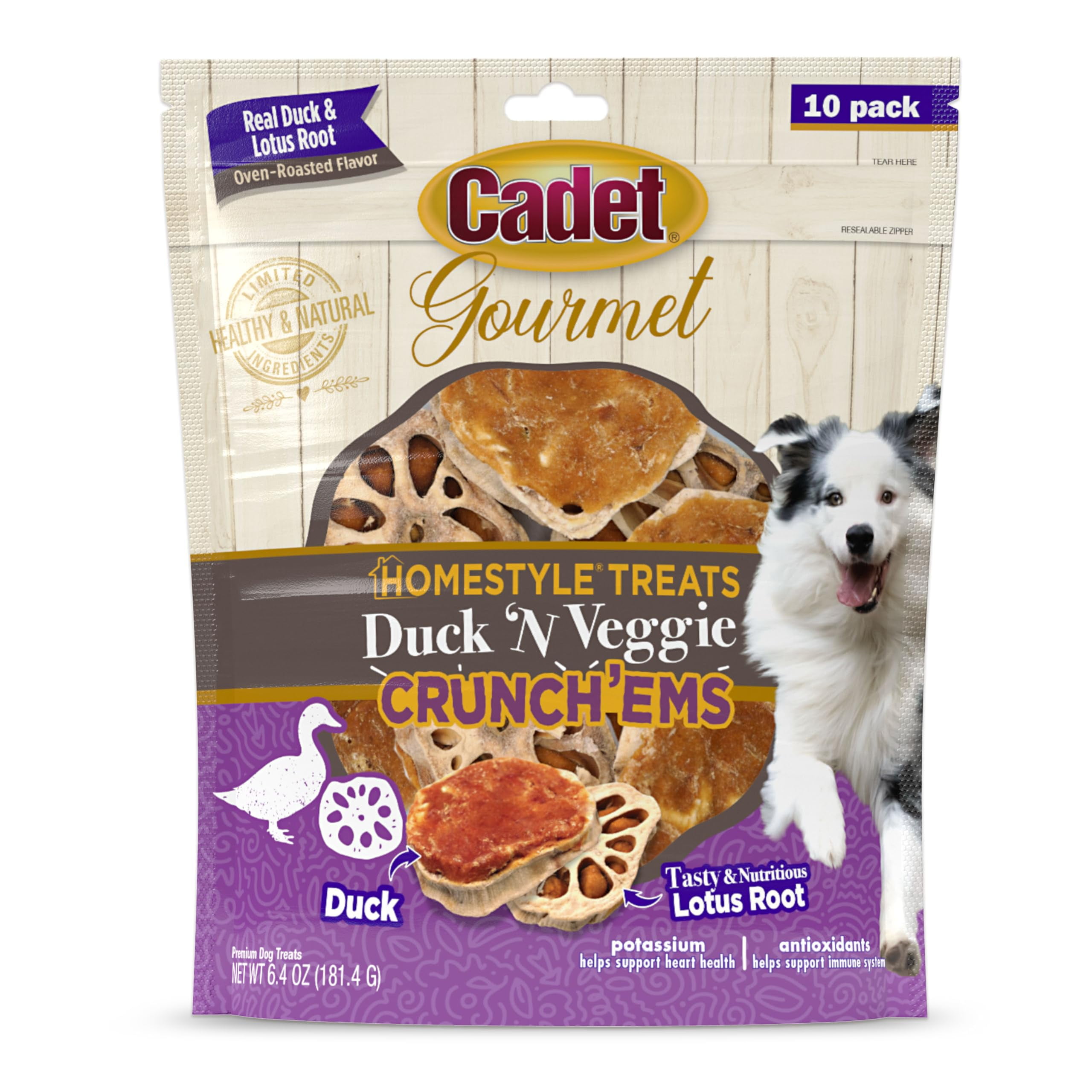 Cadet Gourmet Crunch'ems Homestyle TMA2 Dog Treats, Natural Dog Chews ...