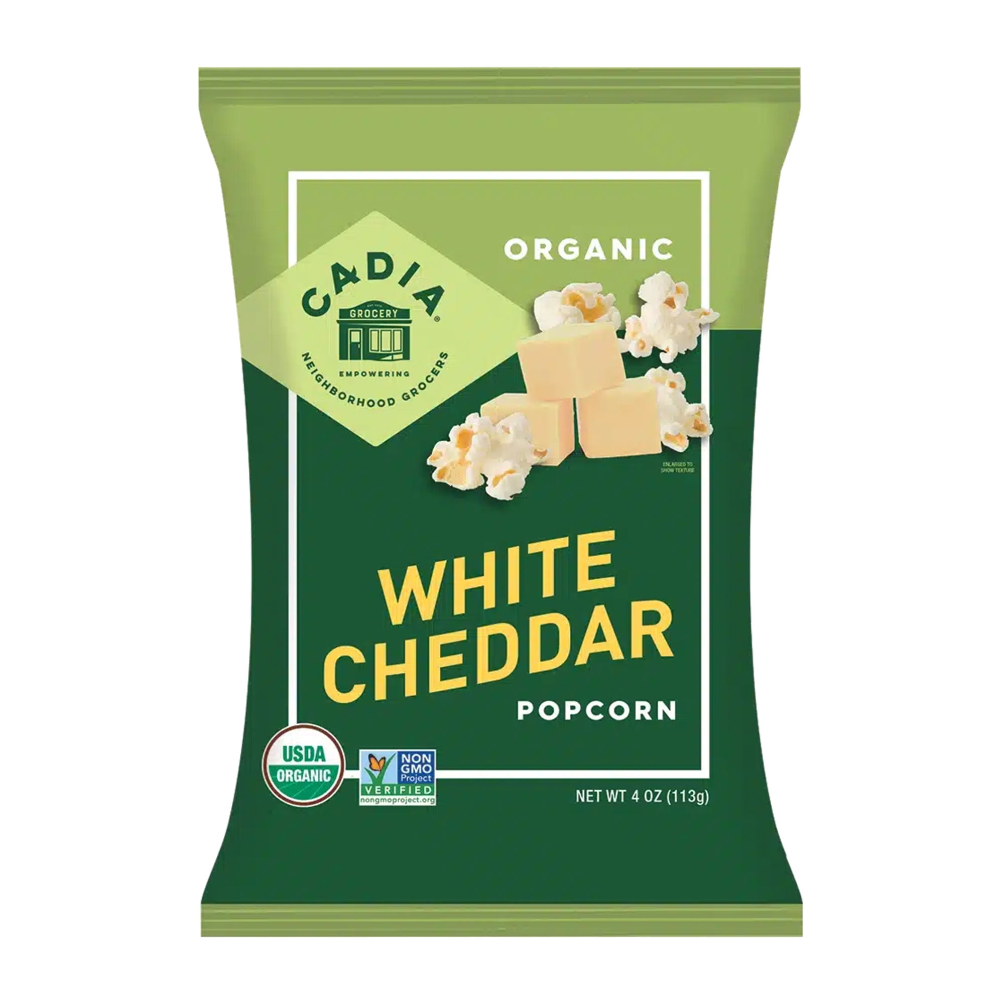 Cadia Organic White Cheddar Cheese Popcorn, 4 oz - Walmart.com