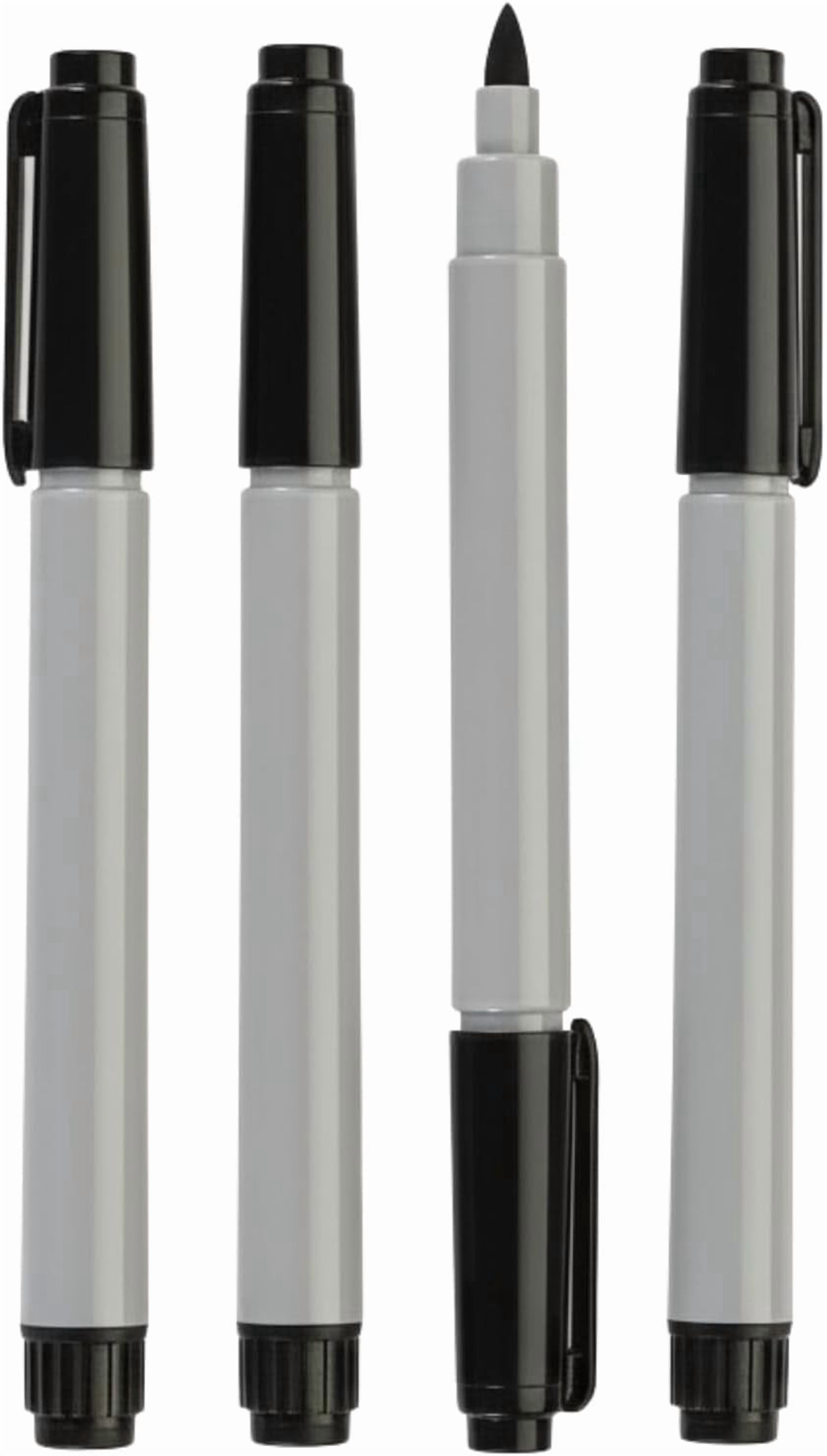 Cadie Black Permanent Fine Point Freezer Marker Pens, 4 pack Waterproof ...