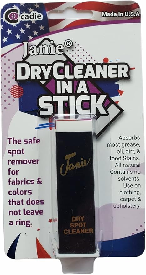 JANIE Dry Cleaner Stick, Dry Spot Stain Remover for Clothing, Carpet ...