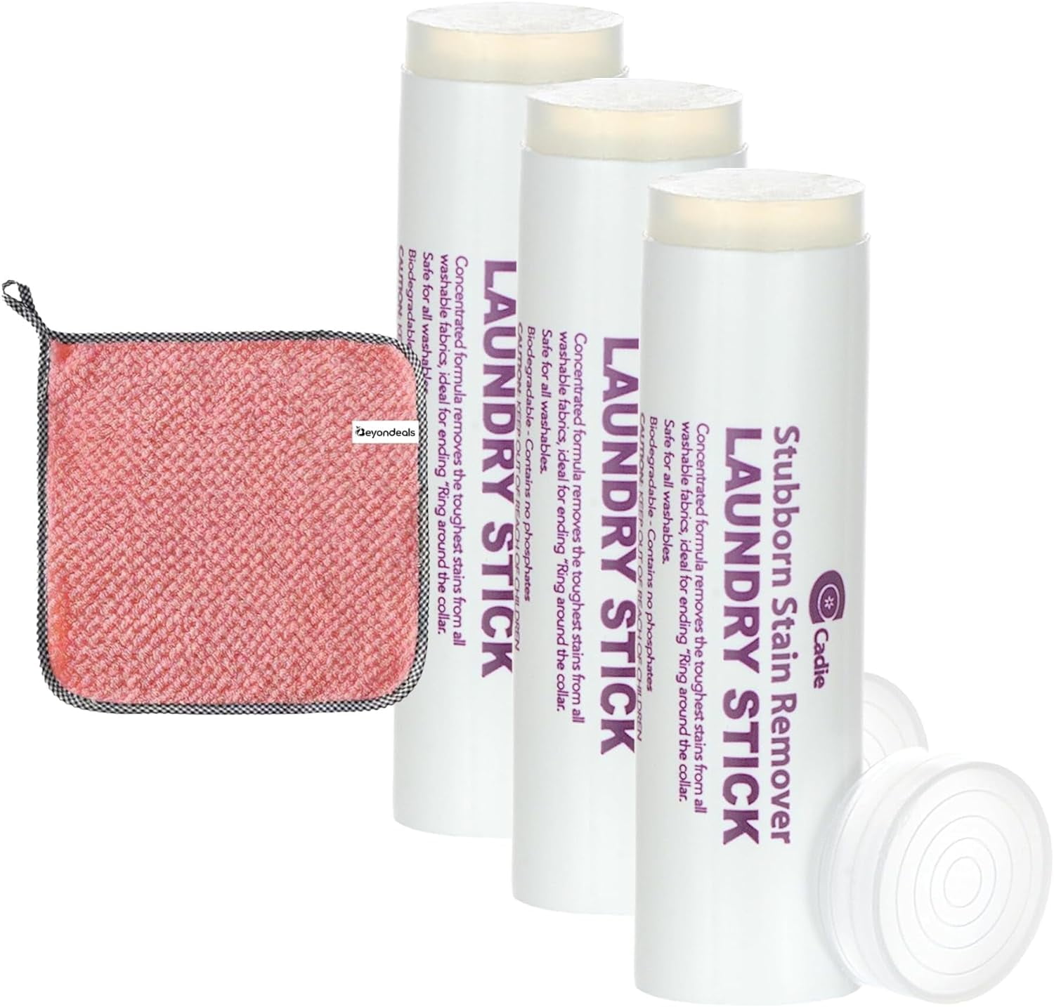 Cadie Stubborn Stain Remover Laundry Stick, Bundle With Cleaning Towel ...