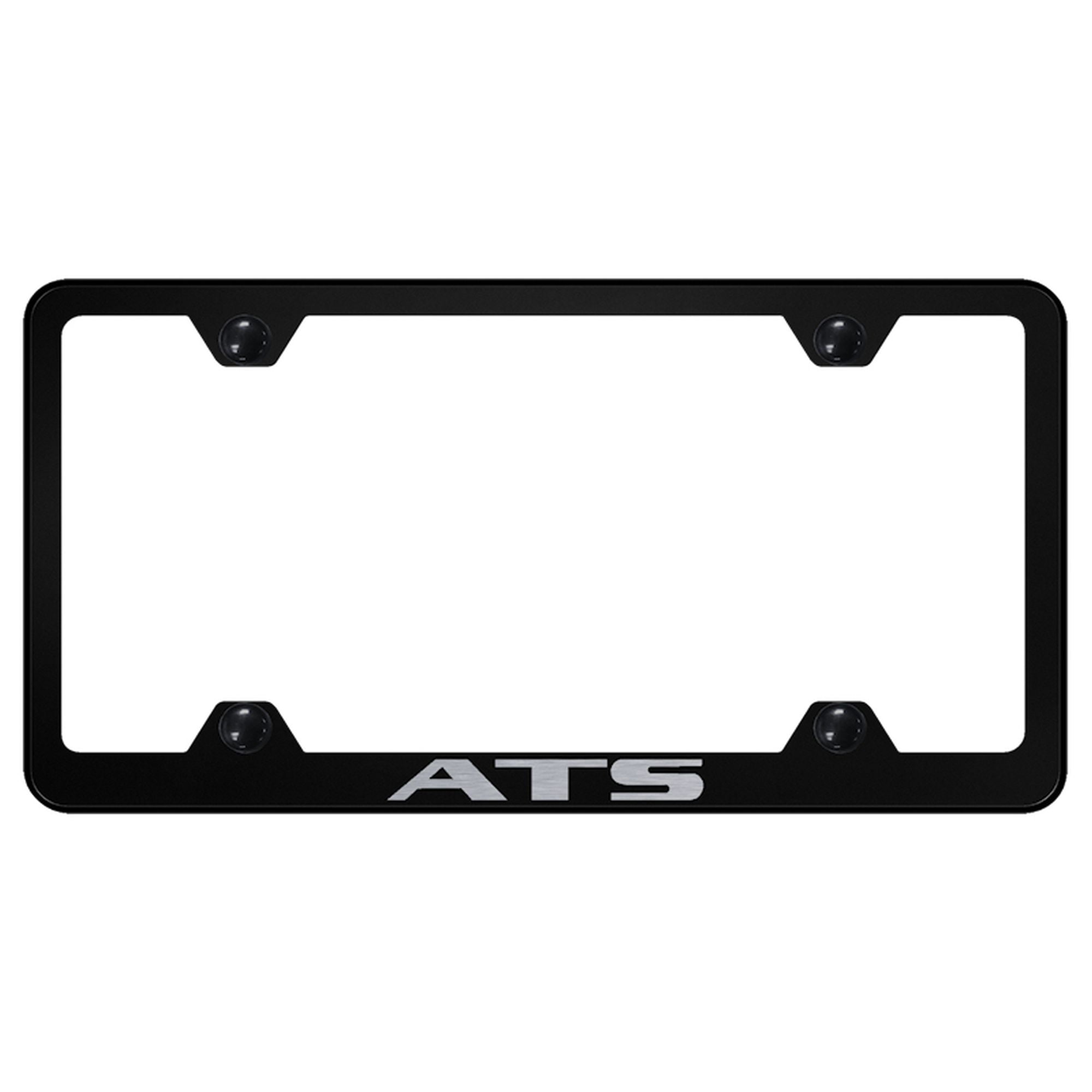Cadilac ATS Laser Etched Stainless Steel Wide Body License Plate Frame ...