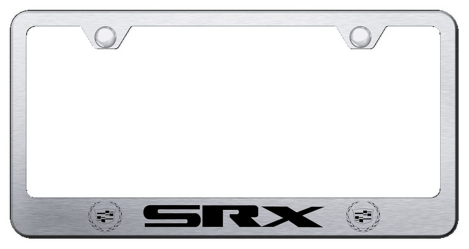 Cadilac SRX Laser Etched Logo Stainless Steel License Plate Frame ...