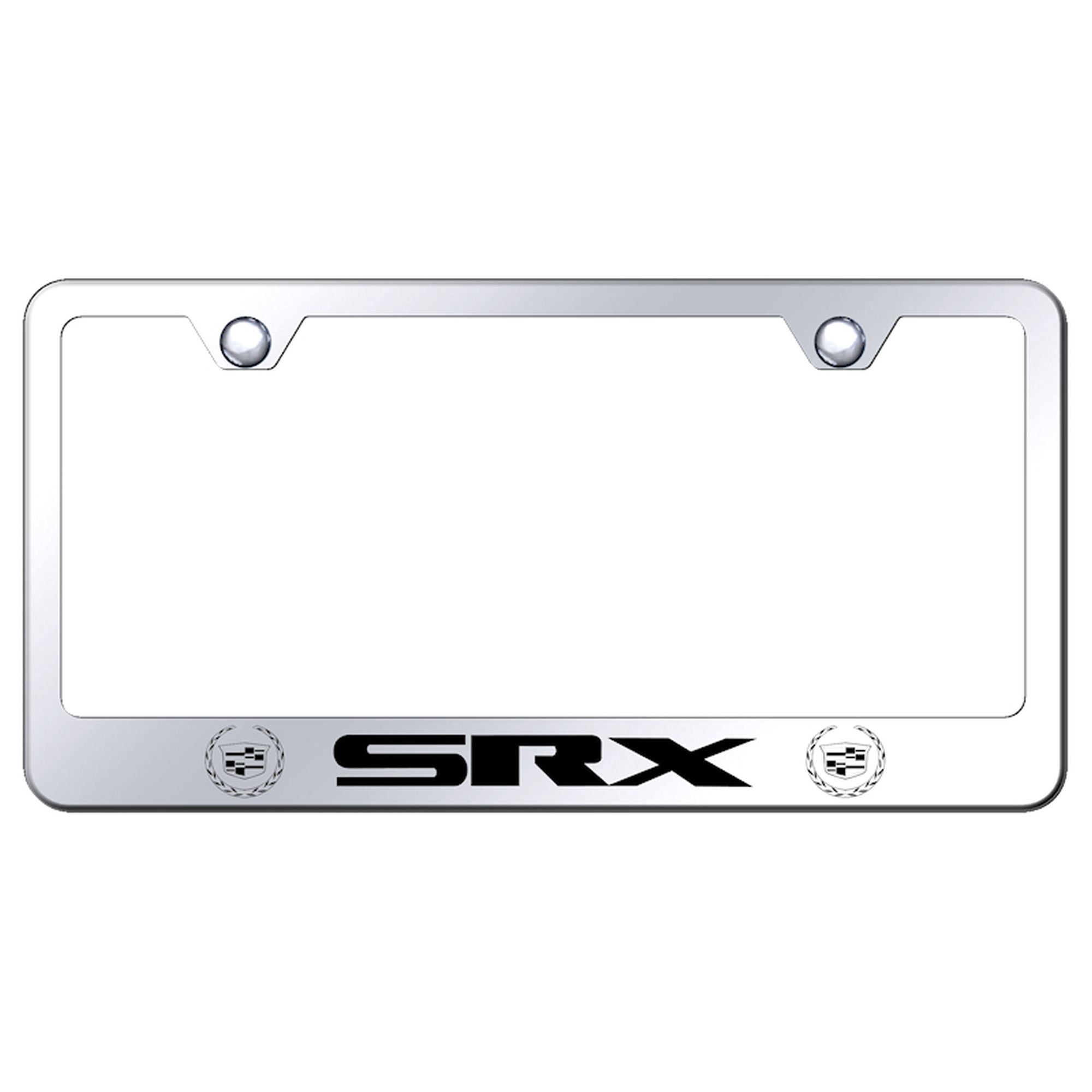 Cadilac SRX Laser Etched Logo Stainless Steel License Plate Frame ...