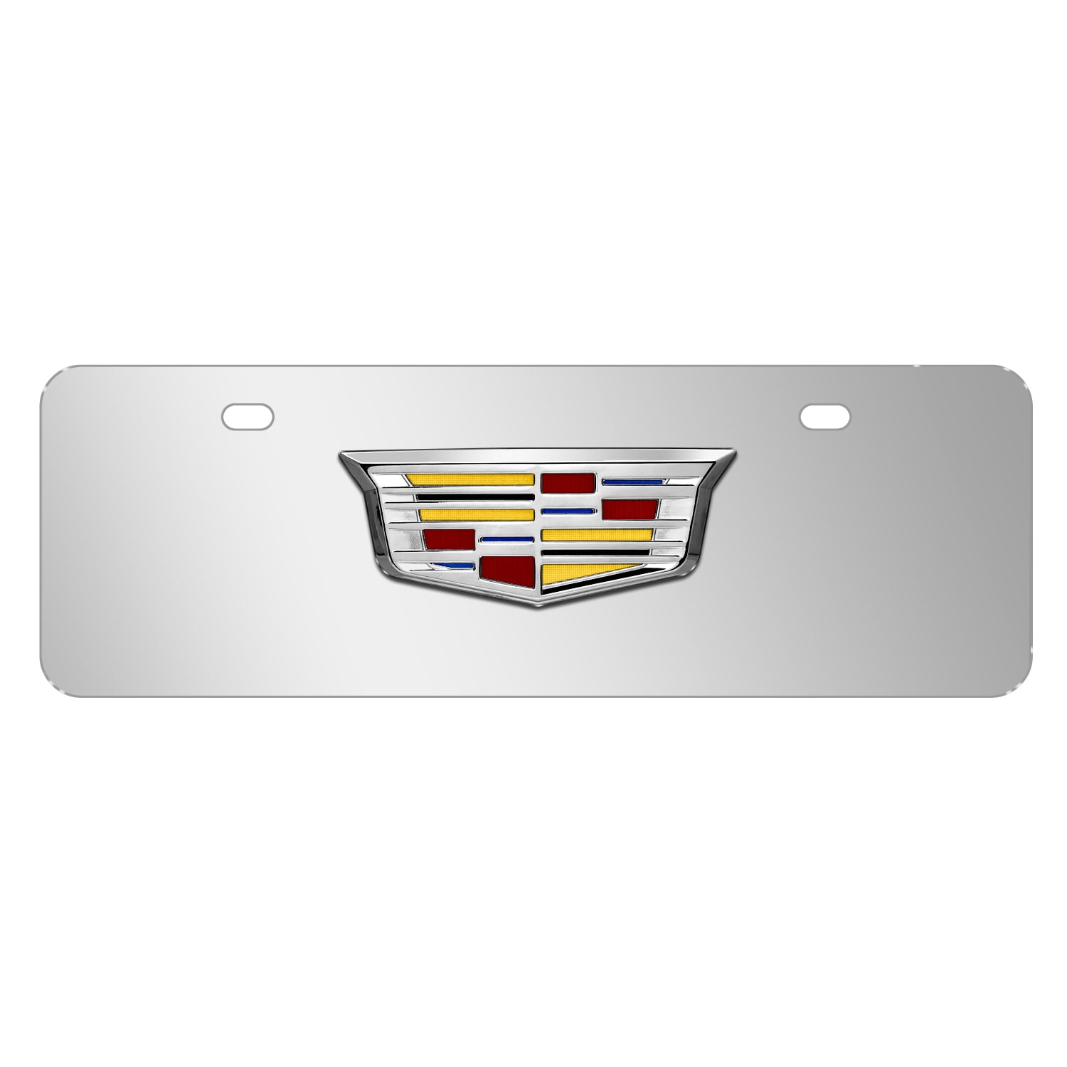 Cadillac 3D Crest Logo 12" x 4.25" European Look Chrome Half-Size ...