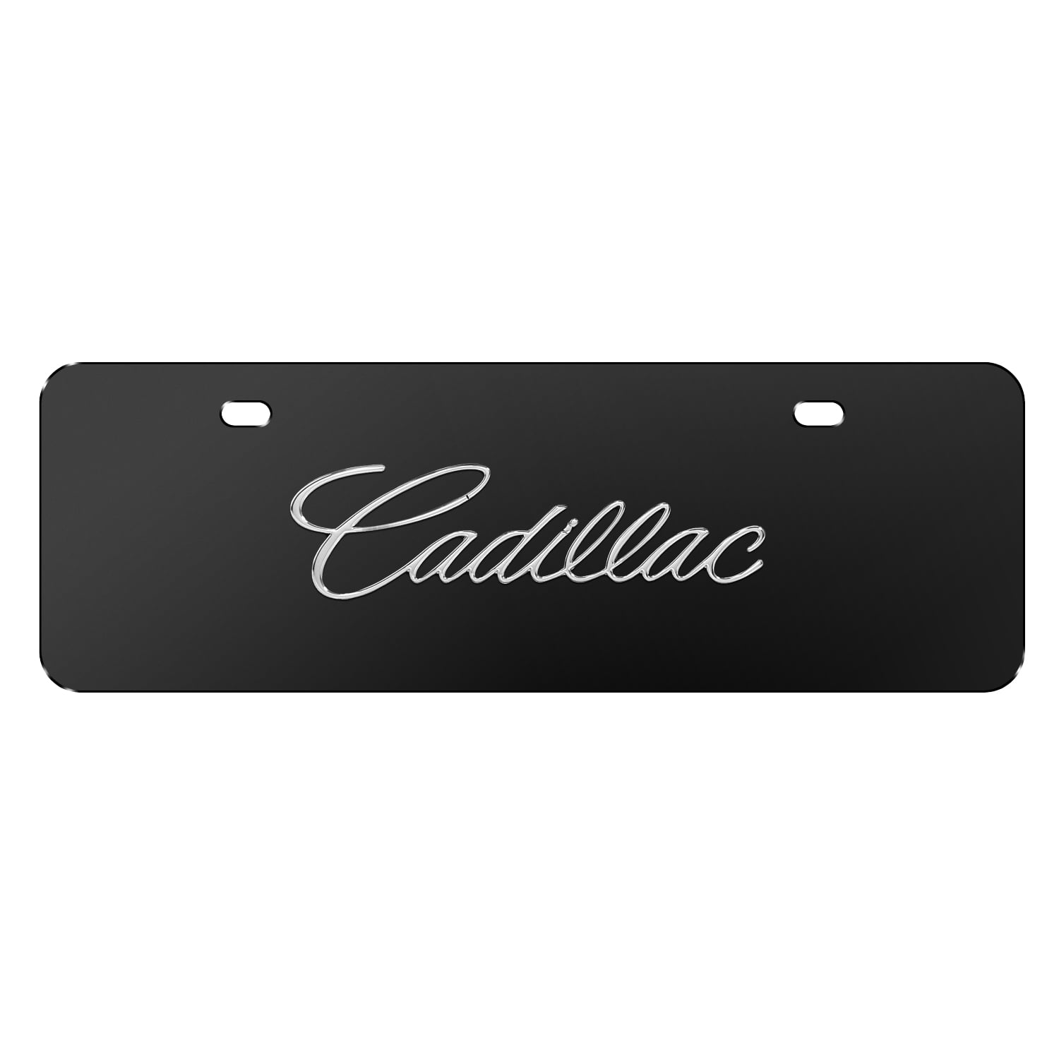 Cadillac 3D Script Nameplate 12" x 4.25" European Look Black Half-Size ...