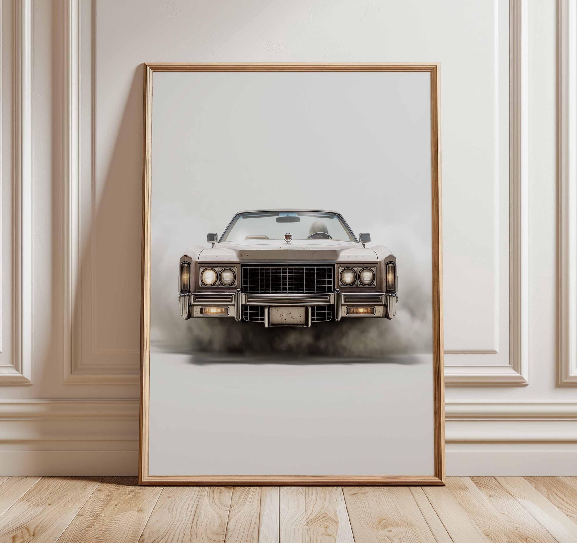 Cadillac Car Poster Classic American Muscle Car Wall Art Retro ...