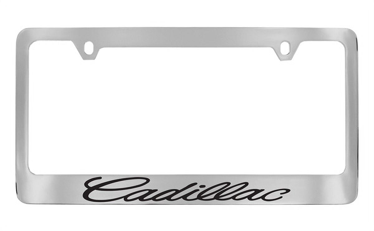 Cadillac Chrome Plated Zinc License Plate Frame - Walmart.com