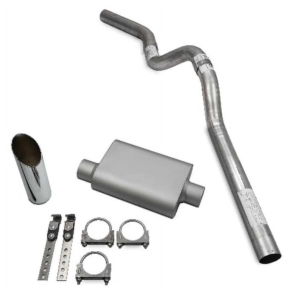 Cadillac Escalade 01-06 3" Single Exhaust Kit C Exit 2 chamber SW Tip ...