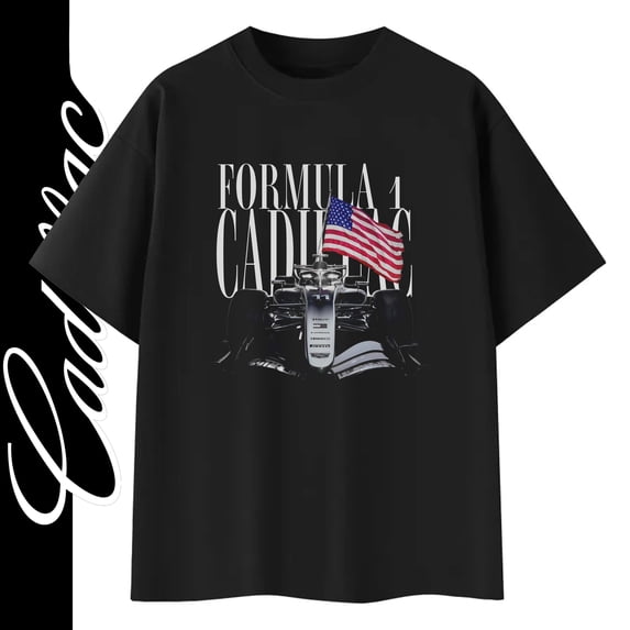 Cadillac F1 Merch Racing Tee | American 2026 Formula One Racing | Fan ...