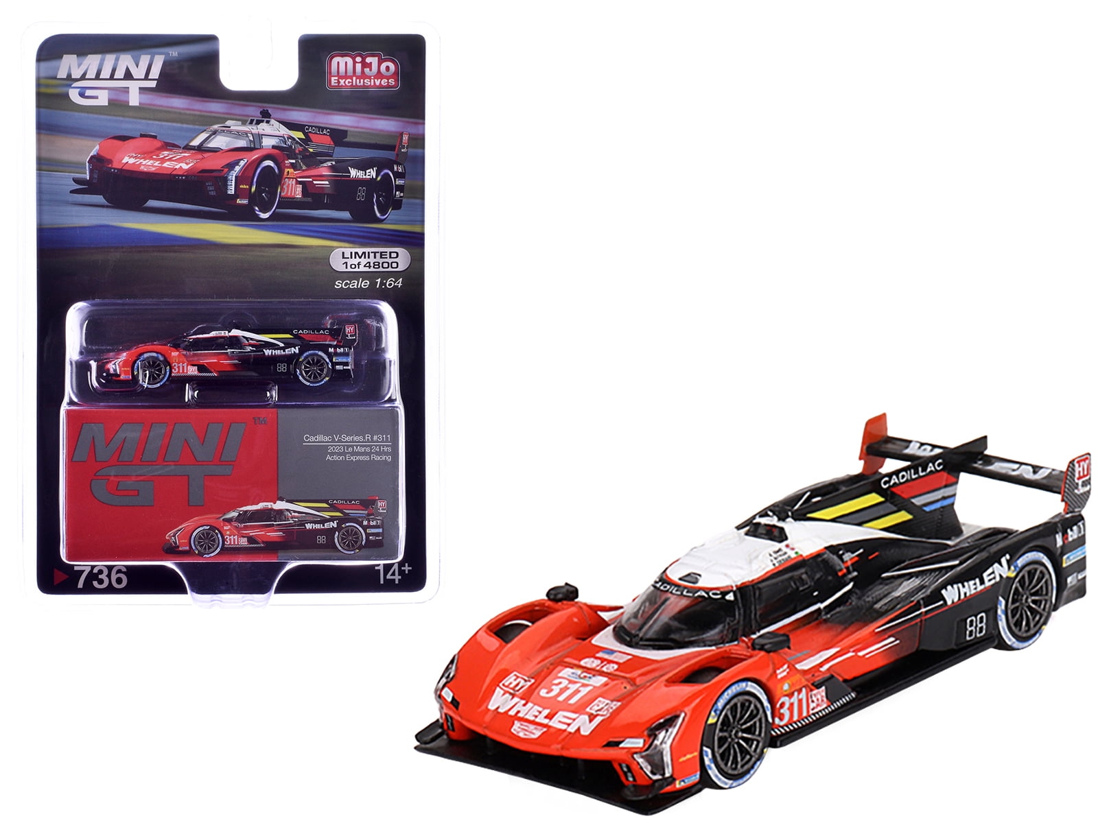Cadillac V-Series.R #311 "Action Express Racing" "24 Hours of Le Mans" (2023) 1/64 Diecast Model ...