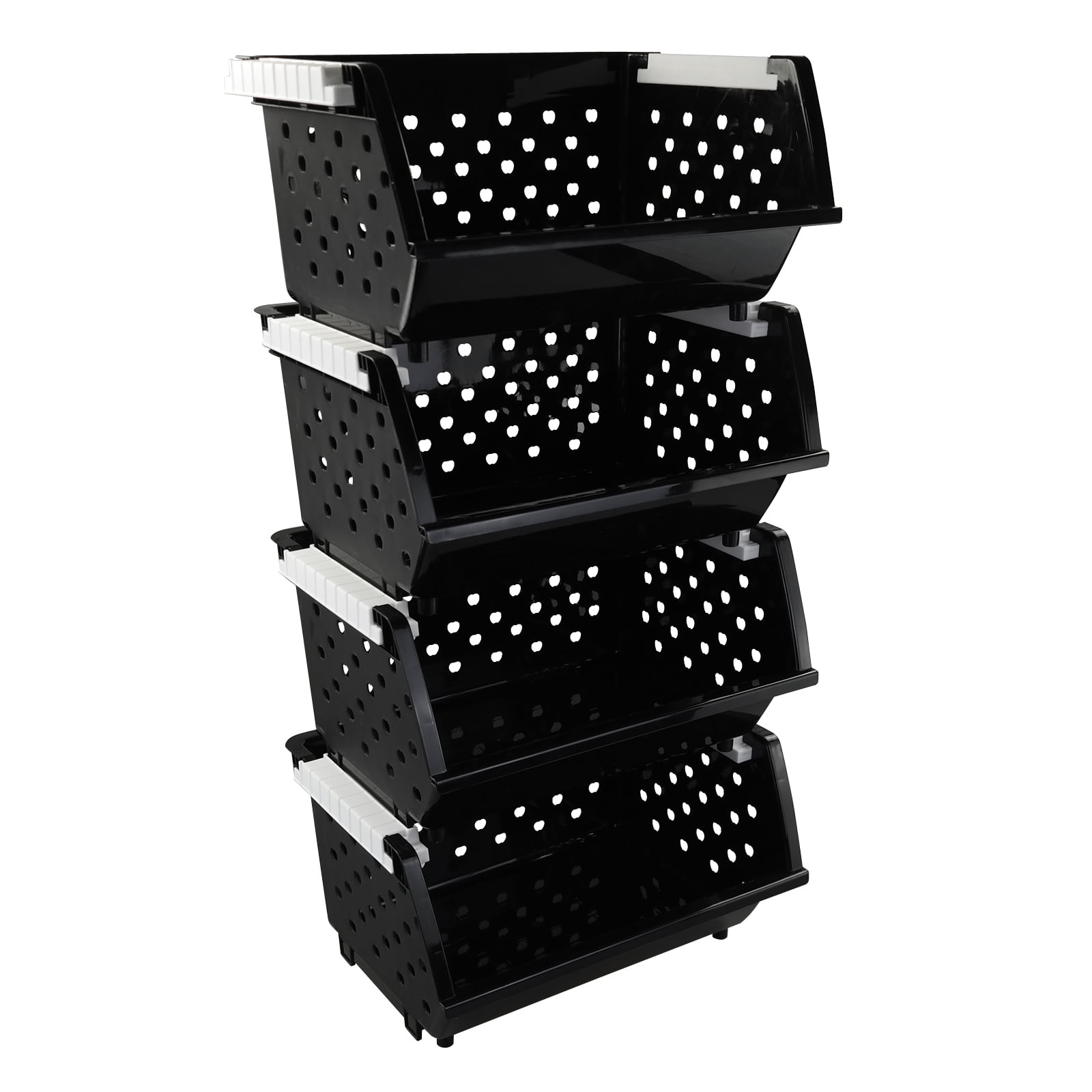 CadineUS Plastic Stackable Organizer Basket, Kitchen Stacking Basket ...