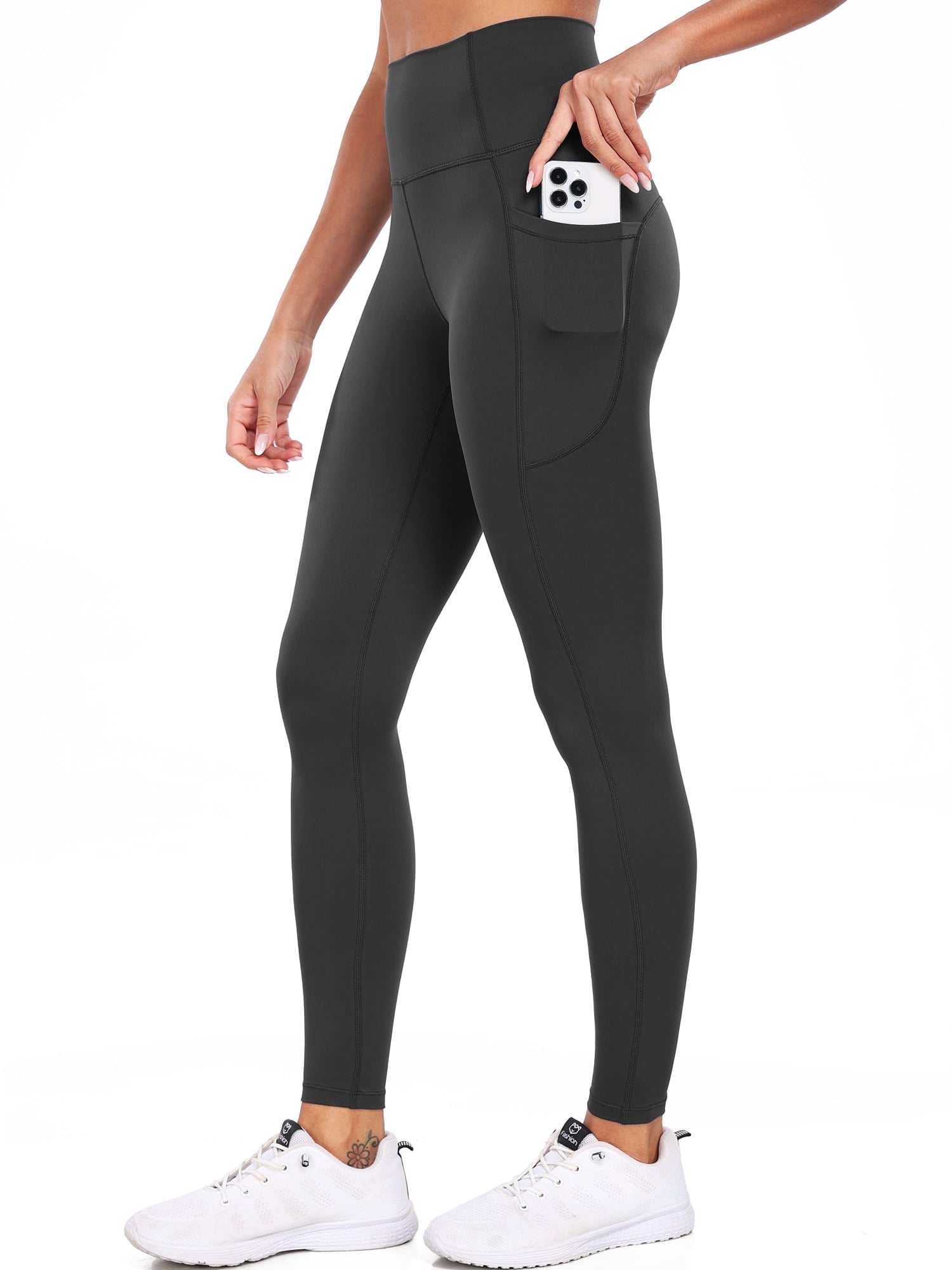 Cadmus High Waist Yoga Pants with Pockets, Lycra Soft Running Workout ...