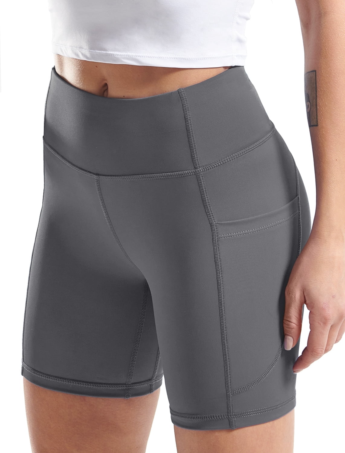 Cadmus High Waist Yoga Shorts, Naked Feeling Biker Shorts, Tummy ...