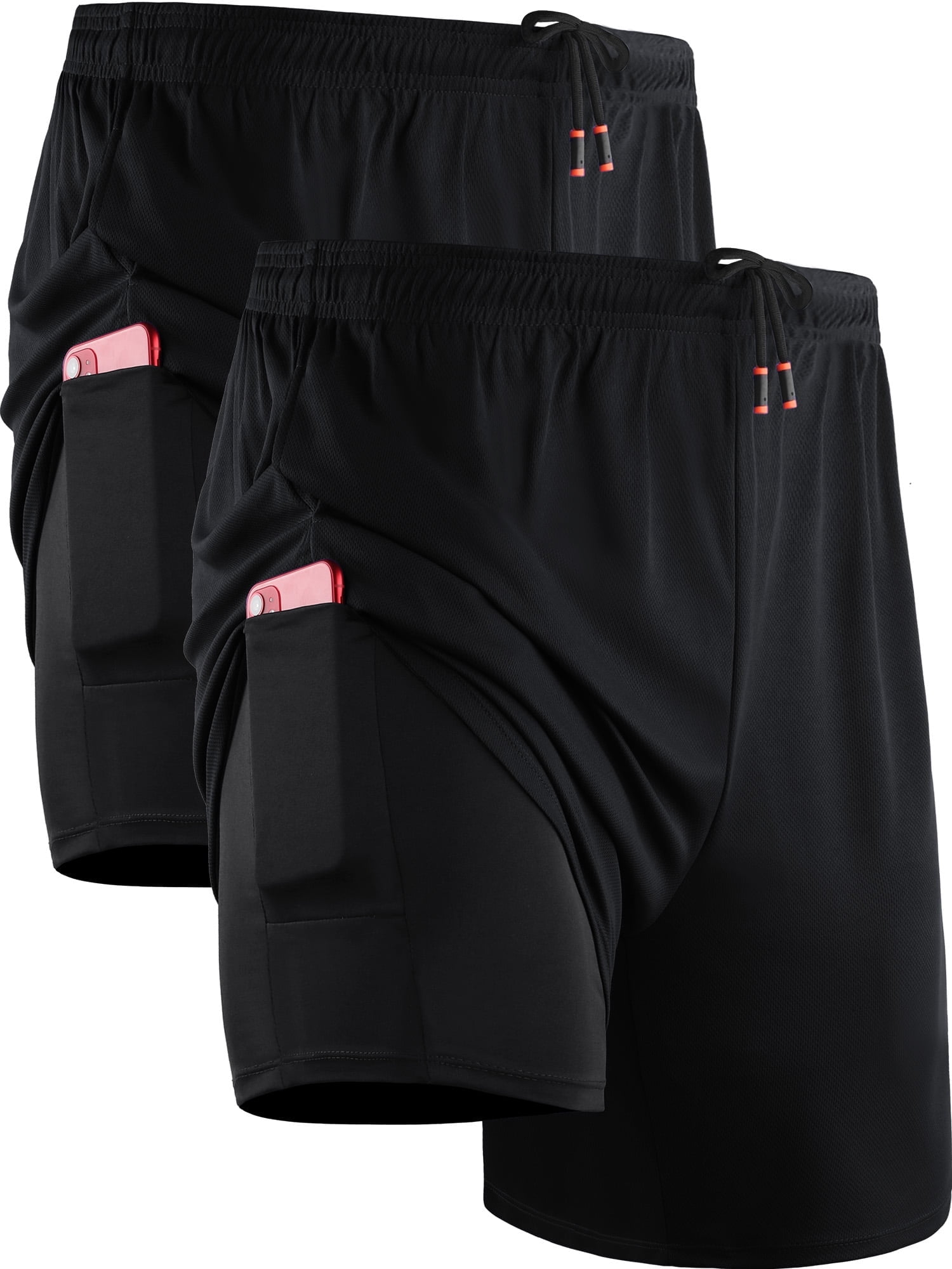 Cadmus Men's 2-in-1 Running Shorts, Dry Fit, Workout Shorts with ...
