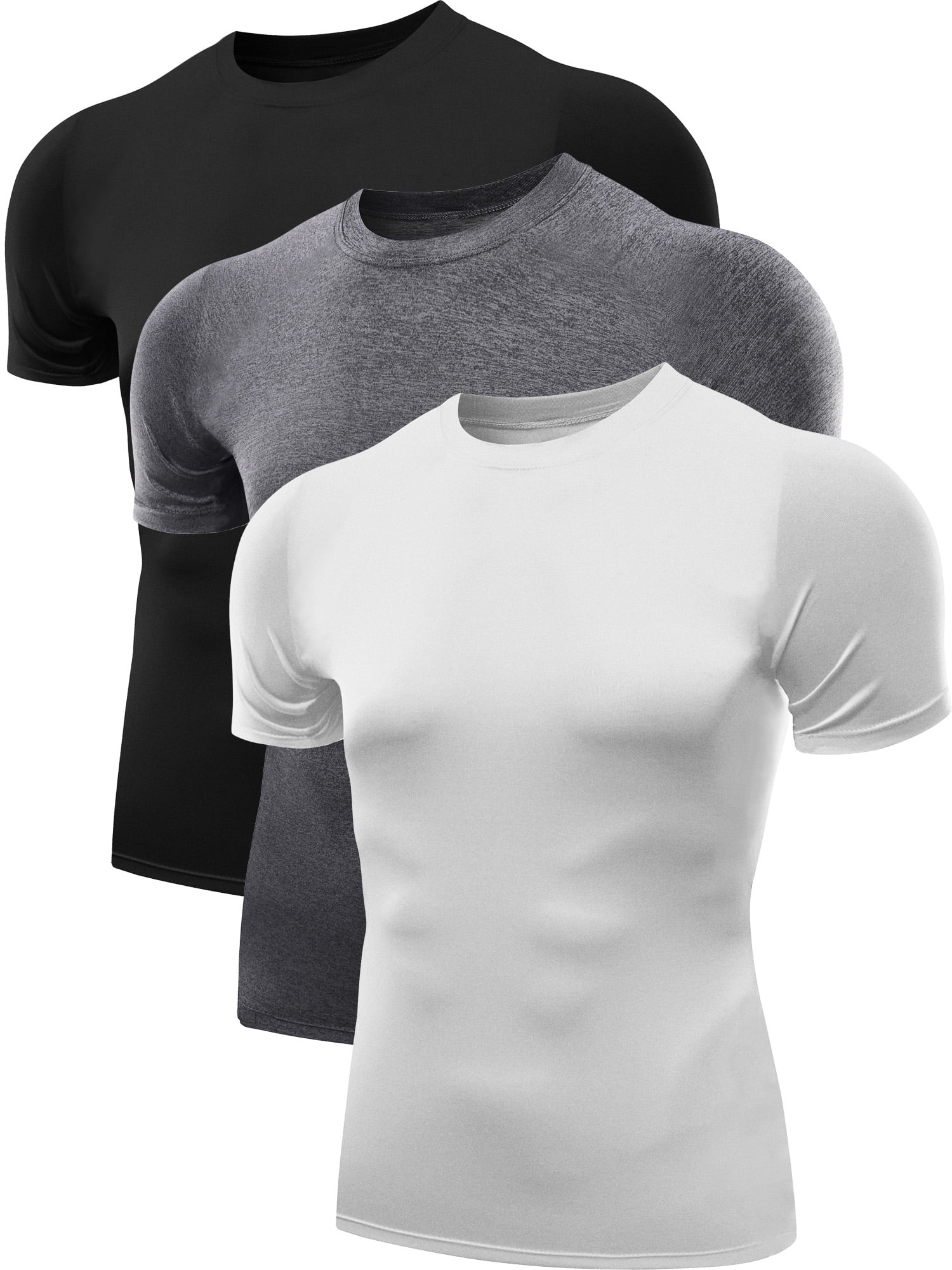 Cadmus Men's 3 Pack Compression Athletic Undershirts , Workout Gym ...