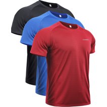 iXtreme Men's Athletic T-Shirt - 4 Pack Active Performance Dry-Fit Sports Tee - Short Sleeve ...