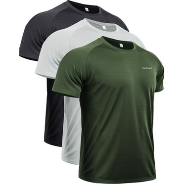 NELEUS Men's Dry Fit Mesh Athletic Shirts 3 Pack, Quick-Dry ...