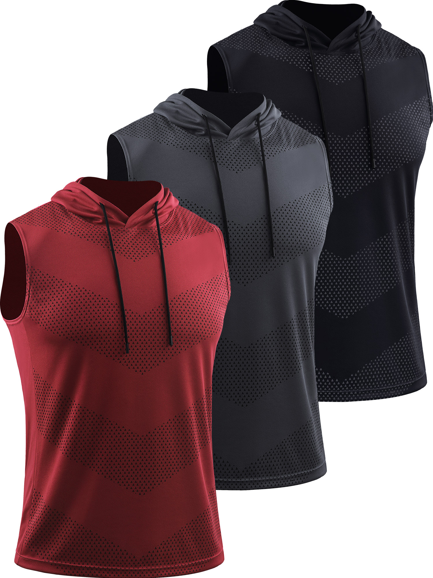 Men's Sleeveless O-neck Vests Mesh Patchwork Transparent Tank Tops ...