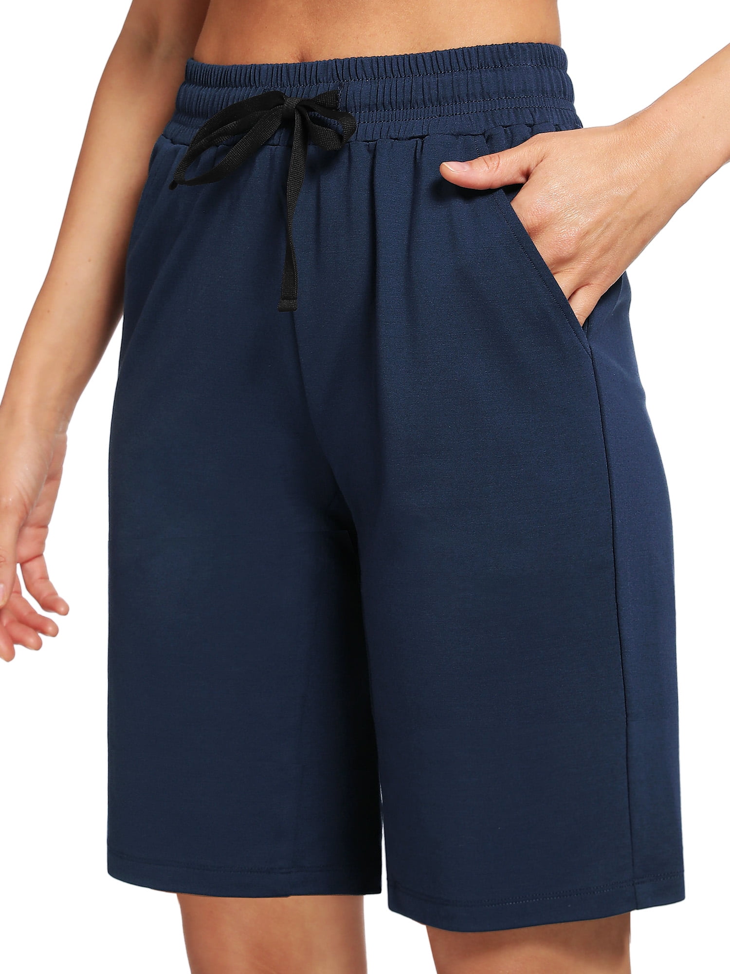 Cadmus Women's 9'' Bermuda Shorts Casual Loose Comfy Drawstring ...