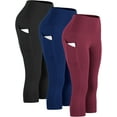 Cadmus Womens Slim Leg Capri Leggings High Waisted Workout Running
