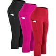 Cadmus Womens Slim Leg Capri Leggings High Waisted Workout Running