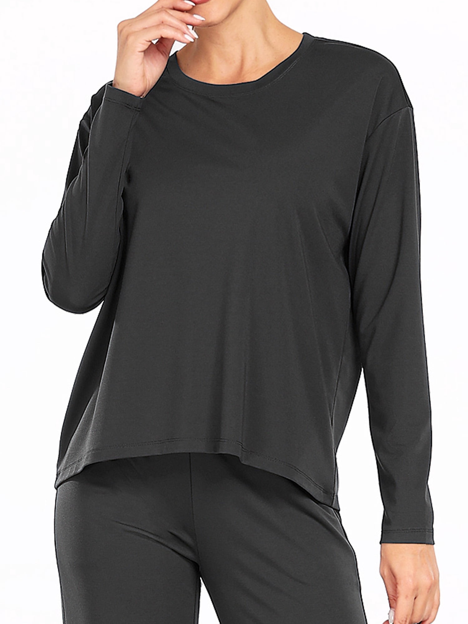 Cadmus Long Sleeve Workout Shirts for Women Loose Fit Athletic Yoga T ...