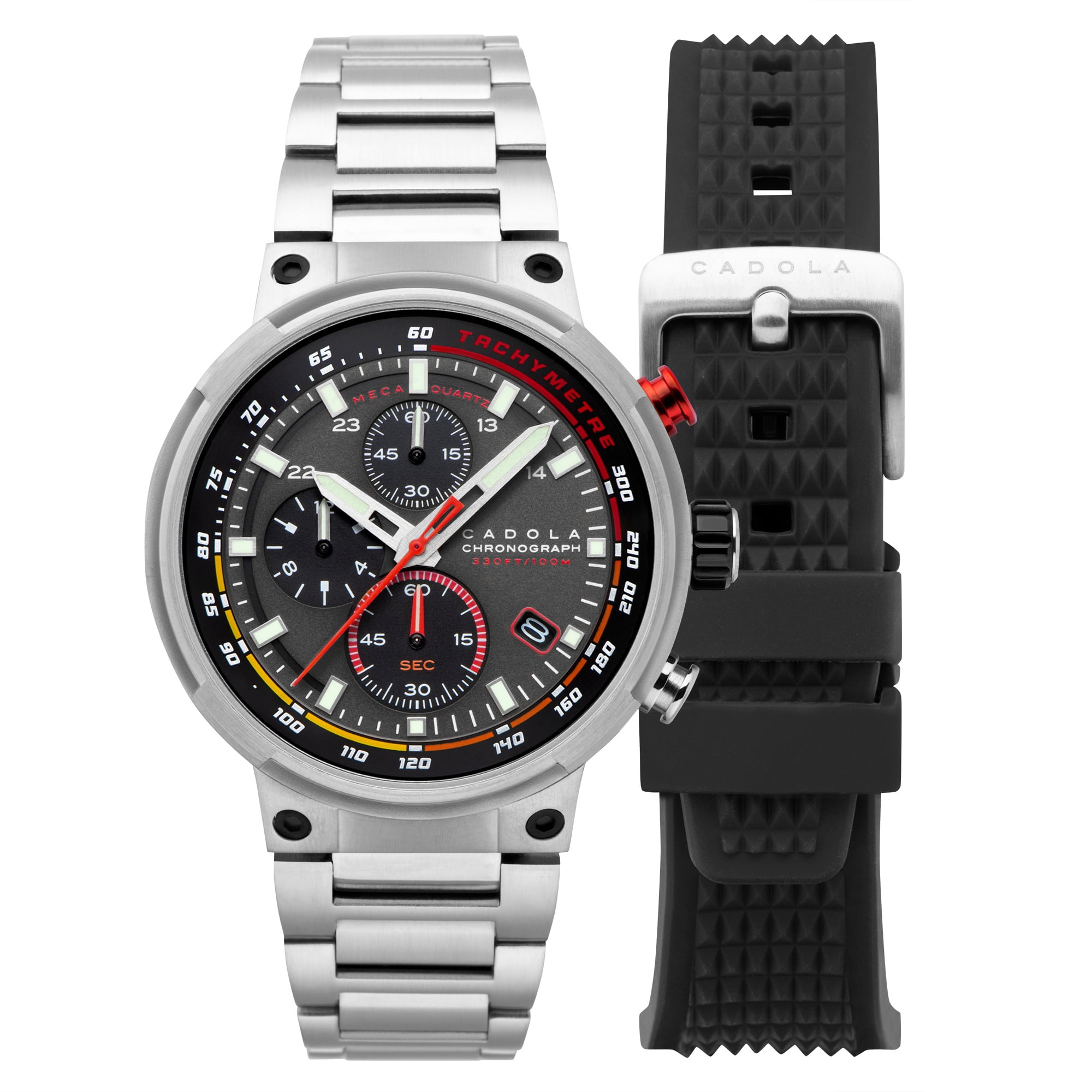 Cadola Surtees Stainless Steel 44mm Japanese Quartz Wristwatch CD-1028 ...