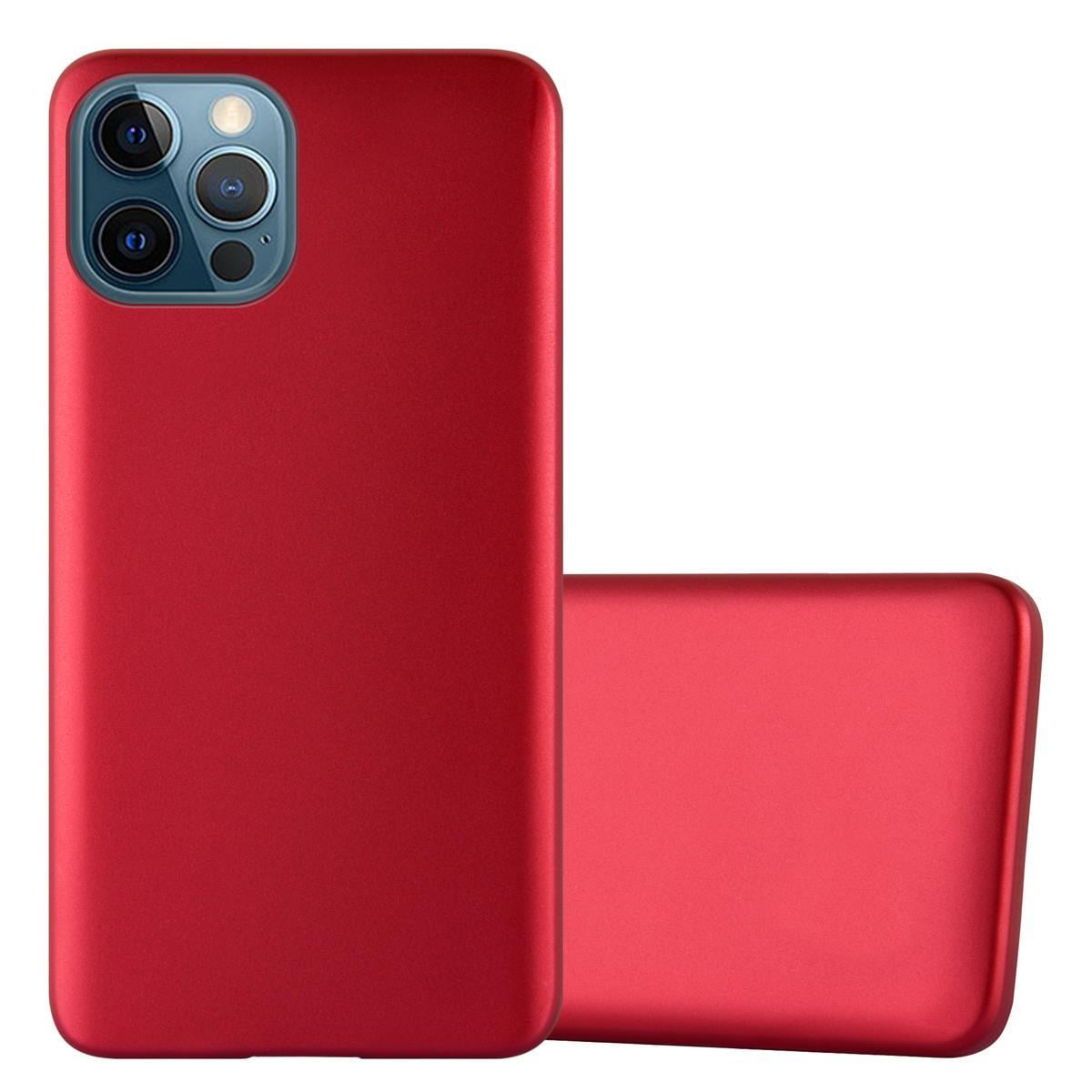 Cadorabo Case for Apple iPhone 12 PRO MAX Cover in METALLIC RED Matt ...