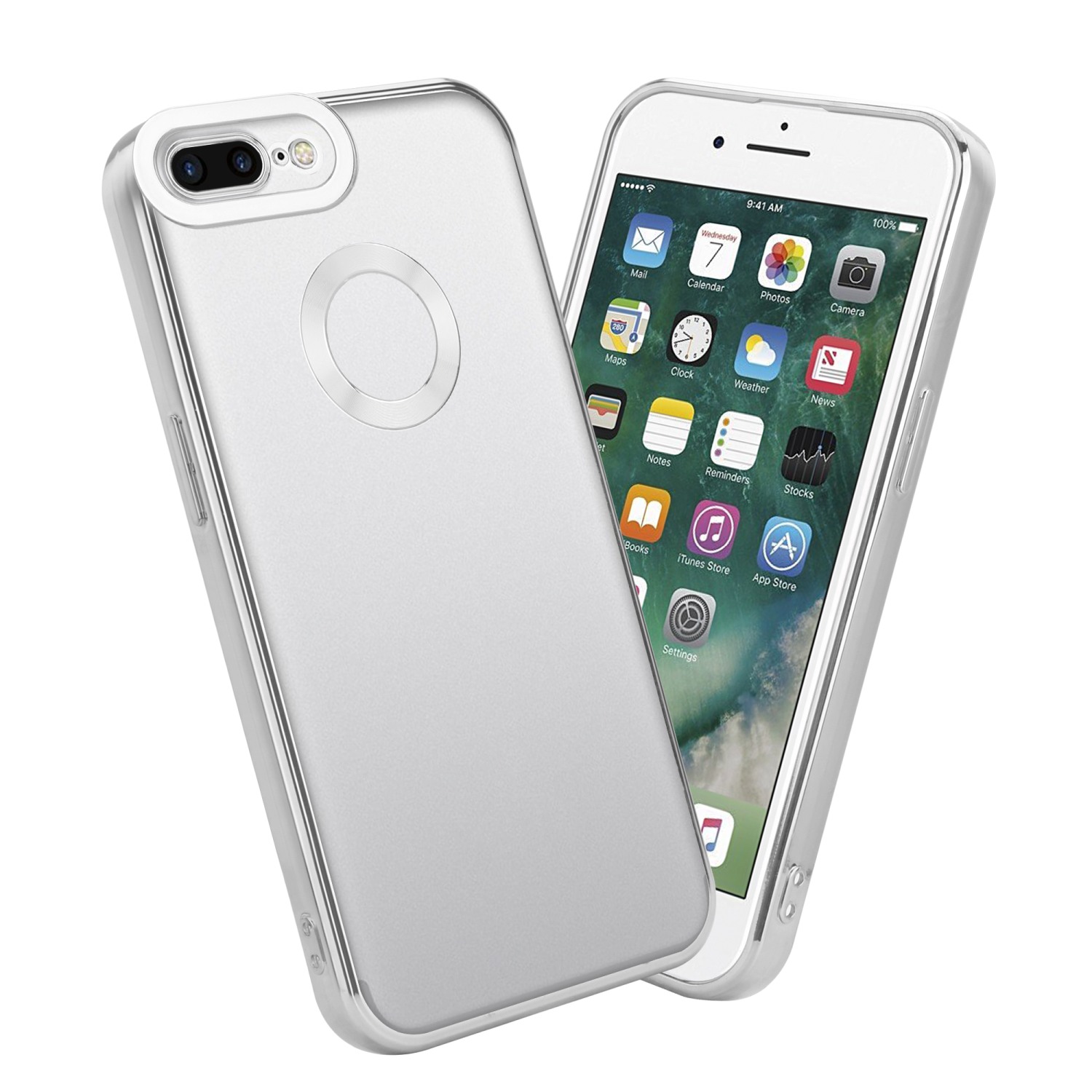 Cadorabo Case for Apple iPhone 7 PLUS / 7S PLUS / 8 PLUS in Transparent ...