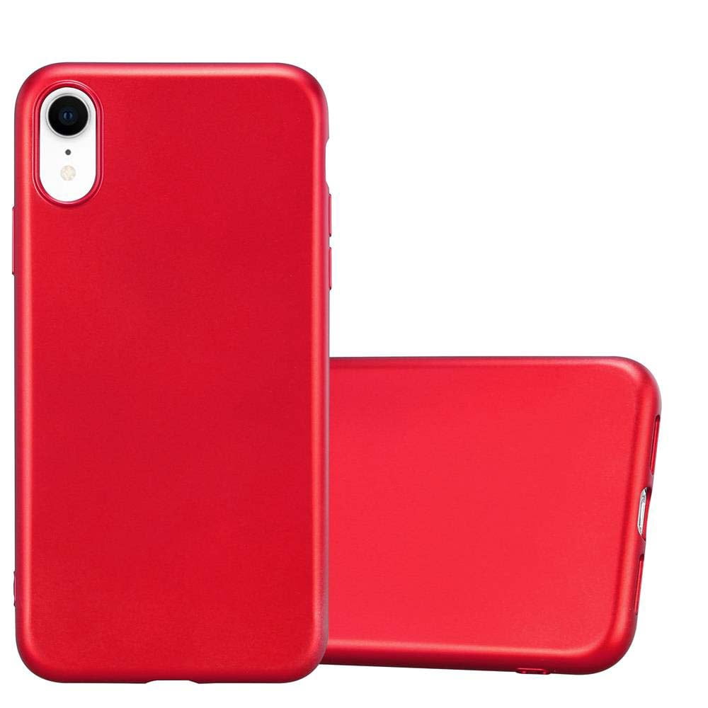 Cadorabo Case for Apple iPhone XR Cover in METALLIC RED Matt Metallic ...