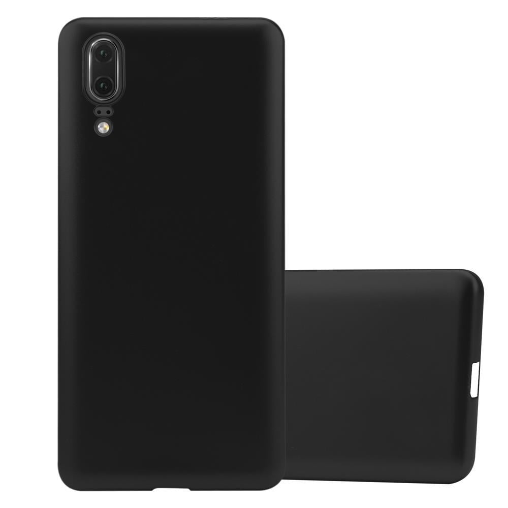 Cadorabo Case for Huawei P20 Cover in METALLIC BLACK Matt Metallic ...