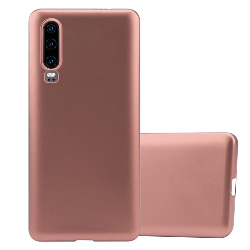 Cadorabo Case for Huawei P30 Cover in METALLIC ROSÉ GOLD Matt Metallic ...