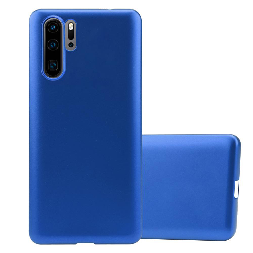 Cadorabo Case for Huawei P30 PRO Cover in METALLIC BLUE Matt Metallic ...
