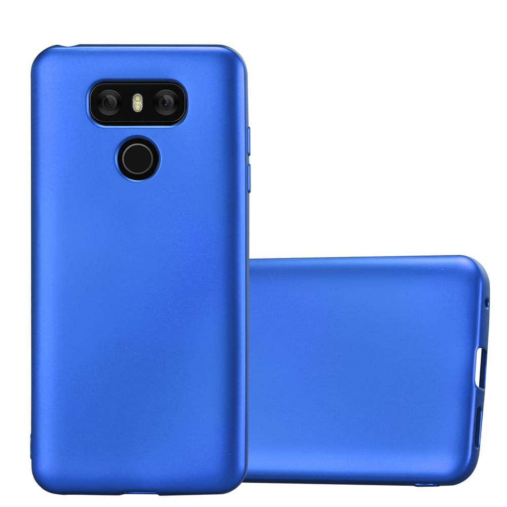 Cadorabo Case for LG G6 Cover in METALLIC BLUE Matt Metallic Protection ...