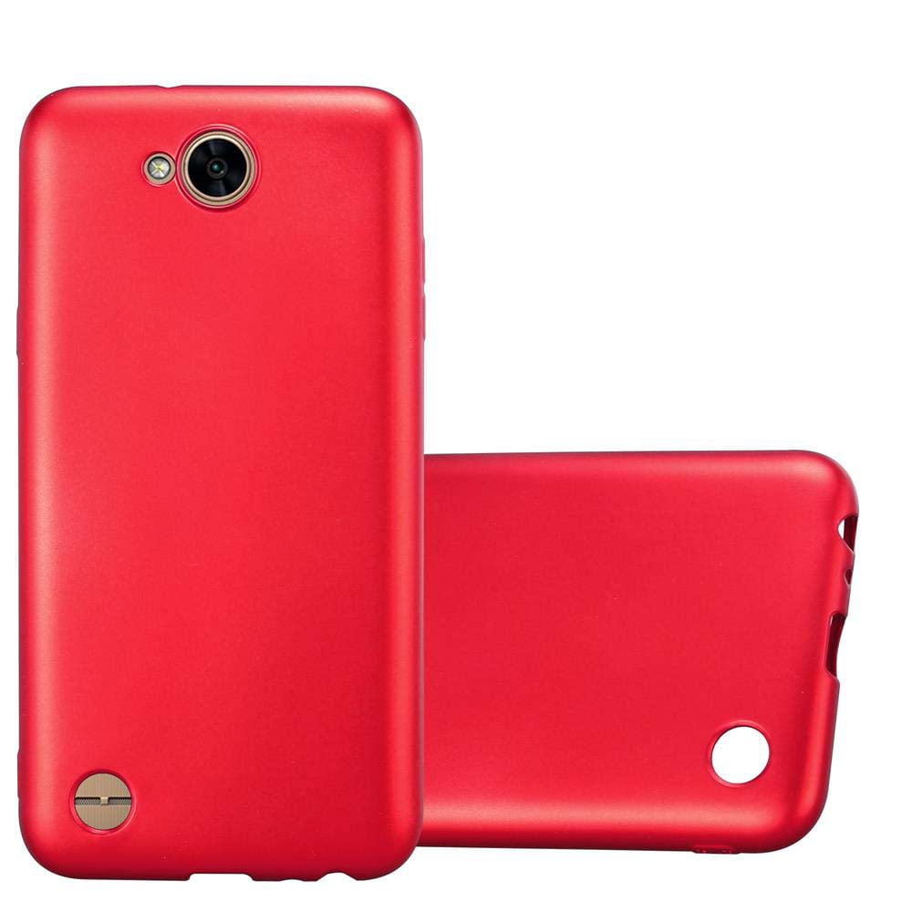 Cadorabo Case for LG X POWER 2 Cover in METALLIC RED Matt Metallic ...