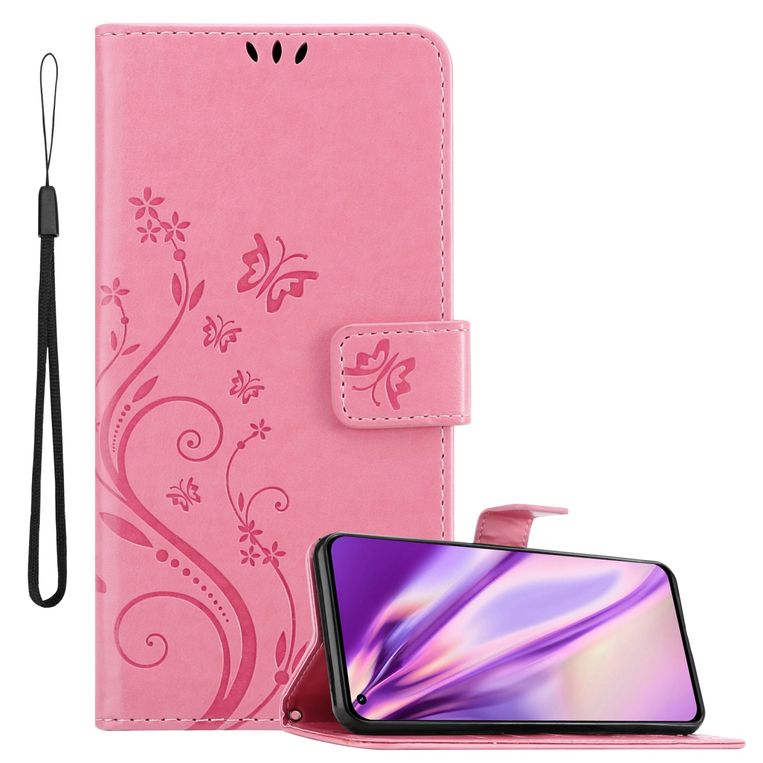 Cadorabo Case for Realme GT 2 PRO Cover in FLORAL PINK in flower design ...