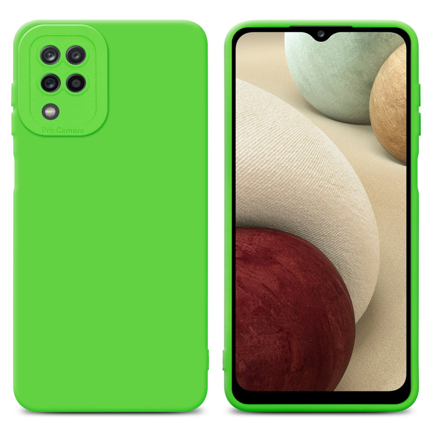 Cadorabo Case for Samsung Galaxy A12 / M12 Cover in FLUID GREEN TPU ...
