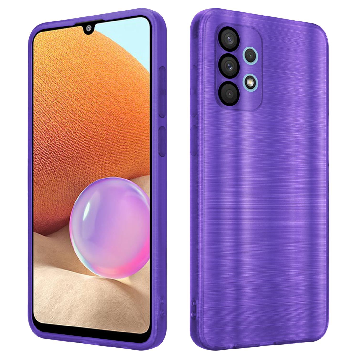 Cadorabo Case for Samsung Galaxy A32 4G TPU Cover in Brushed Purple ...