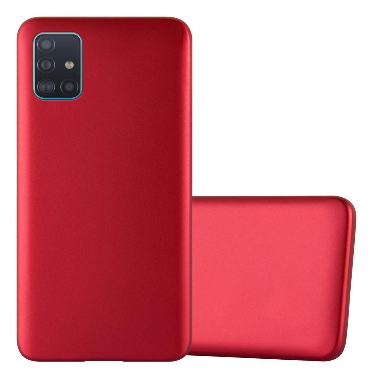 Cadorabo Case for Samsung Galaxy A71 5G Cover in METALLIC RED Matt ...