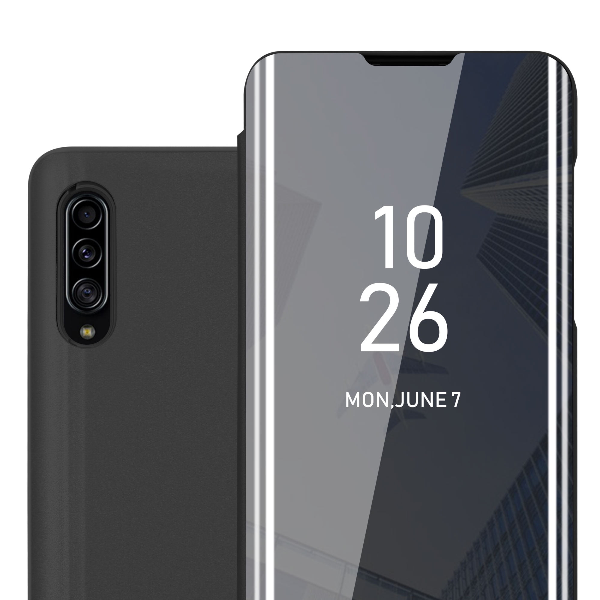 Cadorabo Case for Samsung Galaxy A90 5G Cover in TOURMALINE BLACK Clear ...