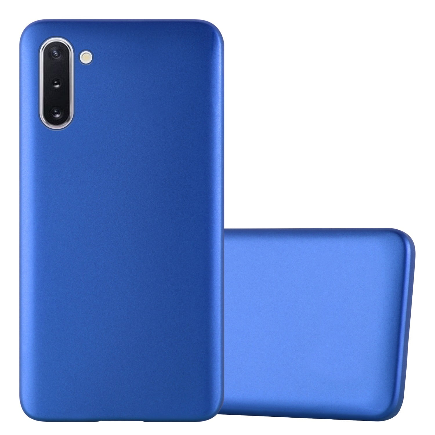 Cadorabo Case for Samsung Galaxy NOTE 10 Cover in METALLIC BLUE Matt ...